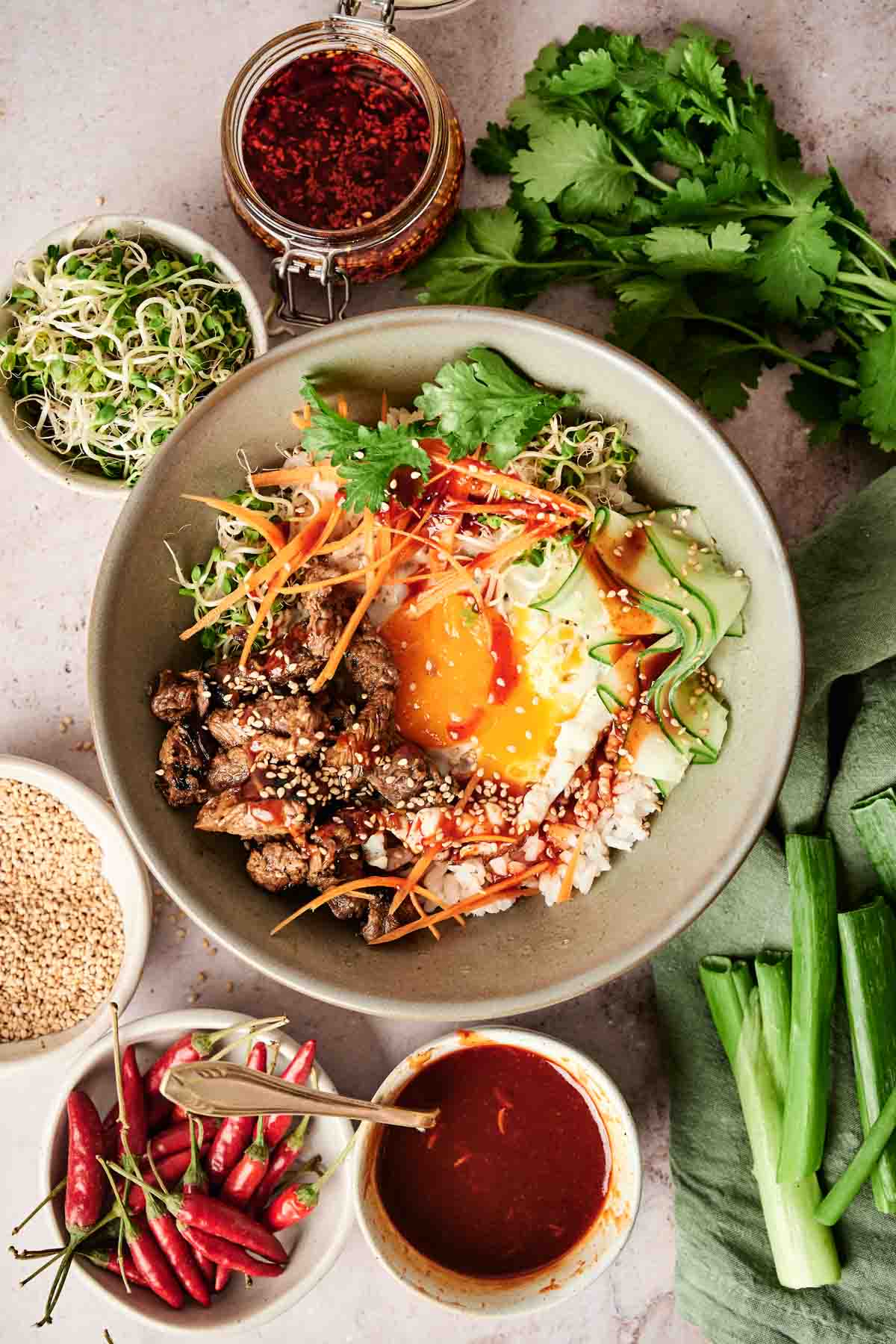 Easy Bibimbap Recipe (Korean Rice Bowl)