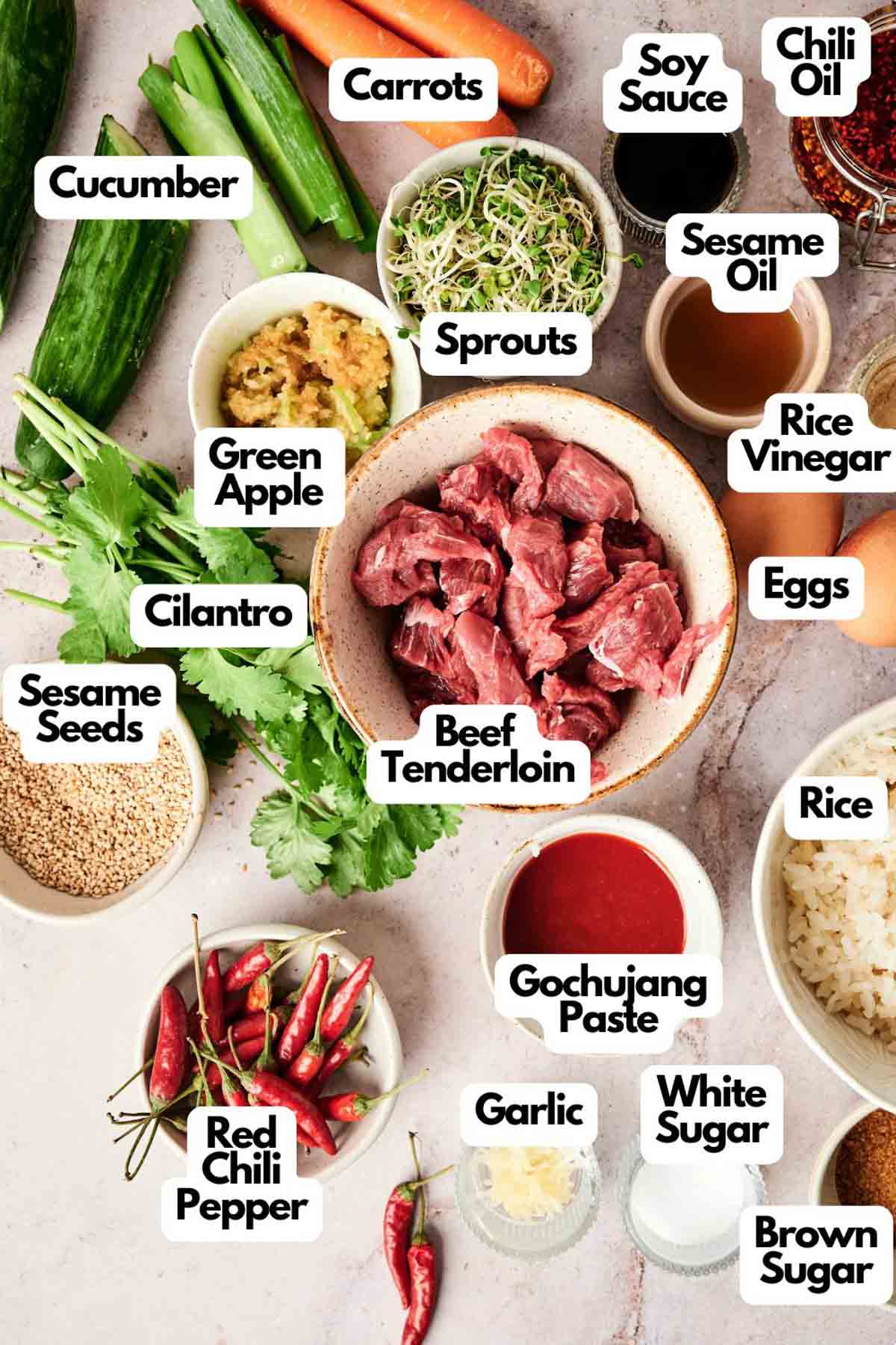 Easy Bibimbap Recipe (Korean Rice Bowl)