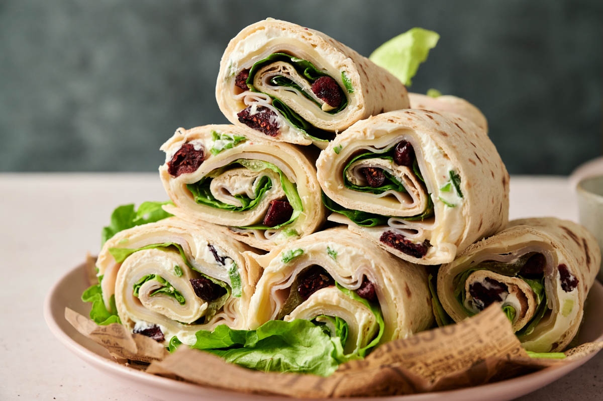 Turkey Pinwheels - Thanksgiving Appetizer - My Reliable Recipes