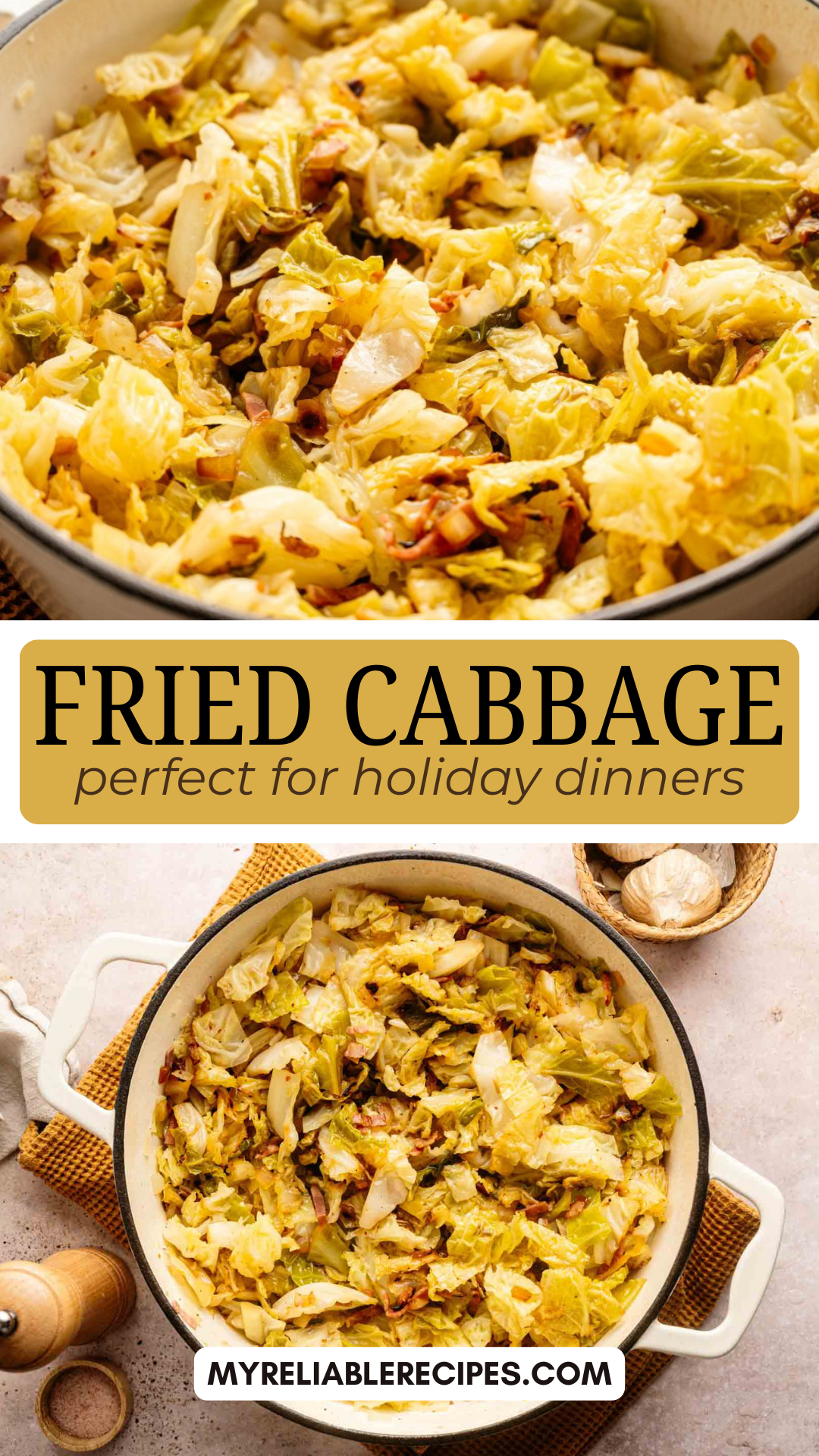 Easy Fried Cabbage Recipe (With Bacon) - My Reliable Recipes
